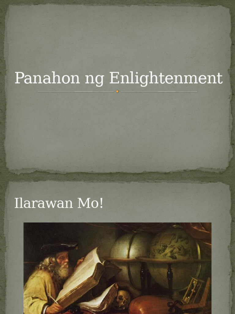 Panahon NG Enlightenment (Autosaved) | PDF