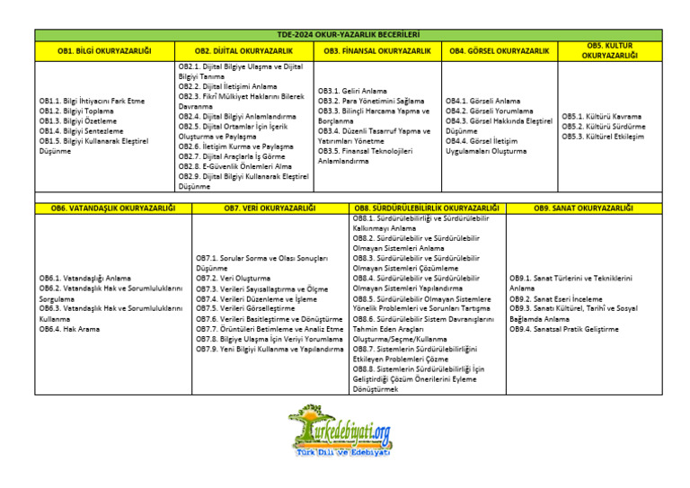 TDE 2024 Yazma Yetisi | PDF