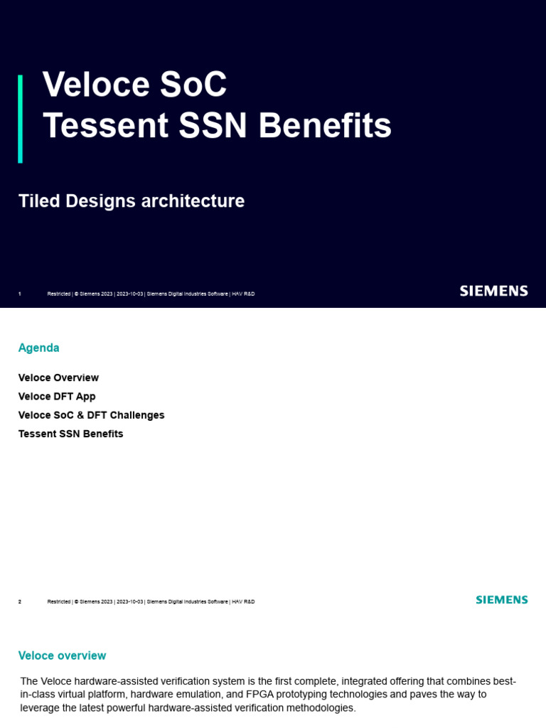 Veloce SoC & DFT Solutions Overview | PDF | System On A Chip | Computer ...