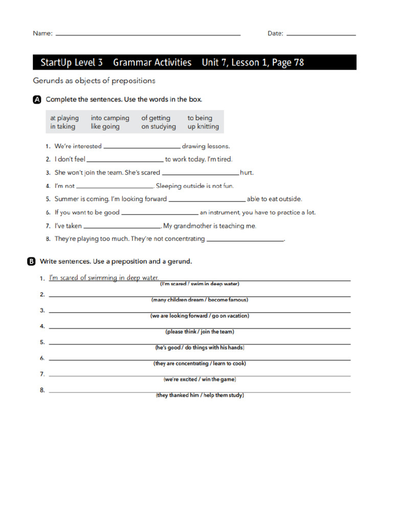 Guide 2nd Partial English 6 | PDF