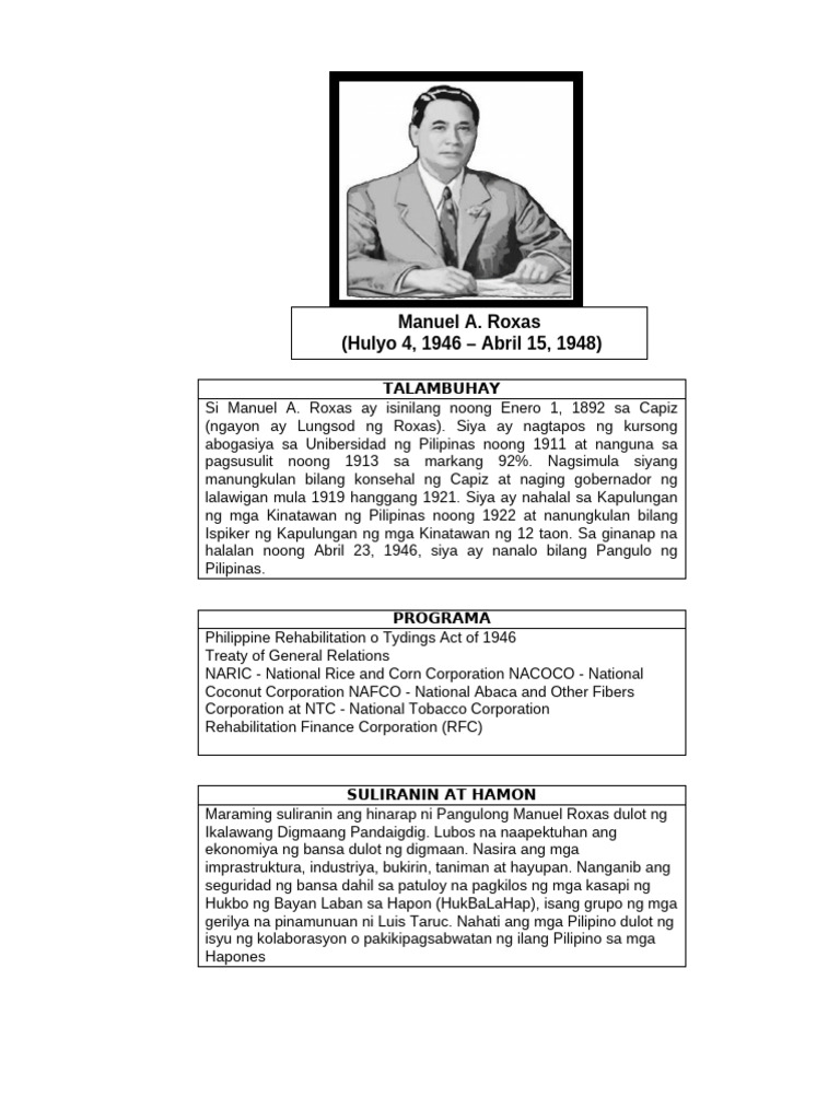 Manuel Roxas | PDF