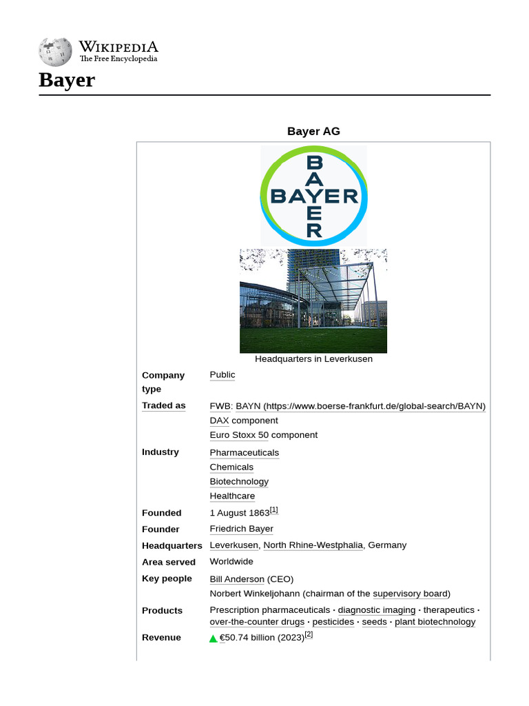 Bayer | PDF | Bayer | Monsanto