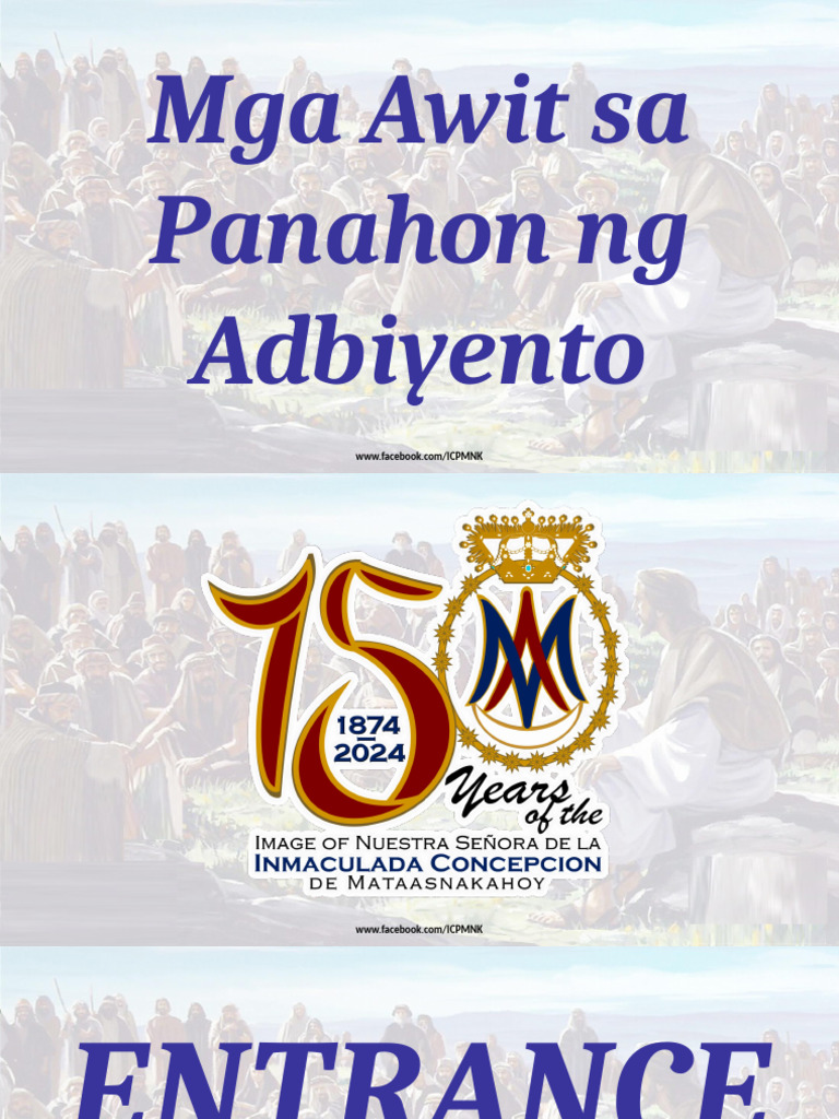 Panahon NG Adbiyento - Mga Awit | PDF