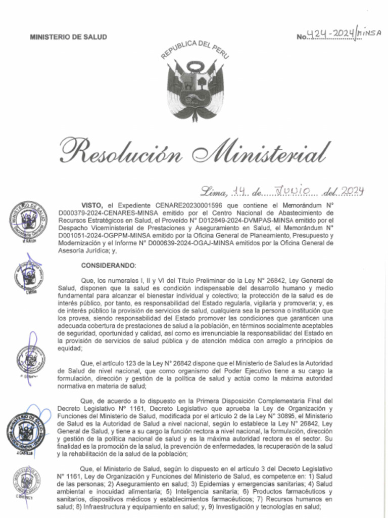 RM #424-2024-Minsa | PDF