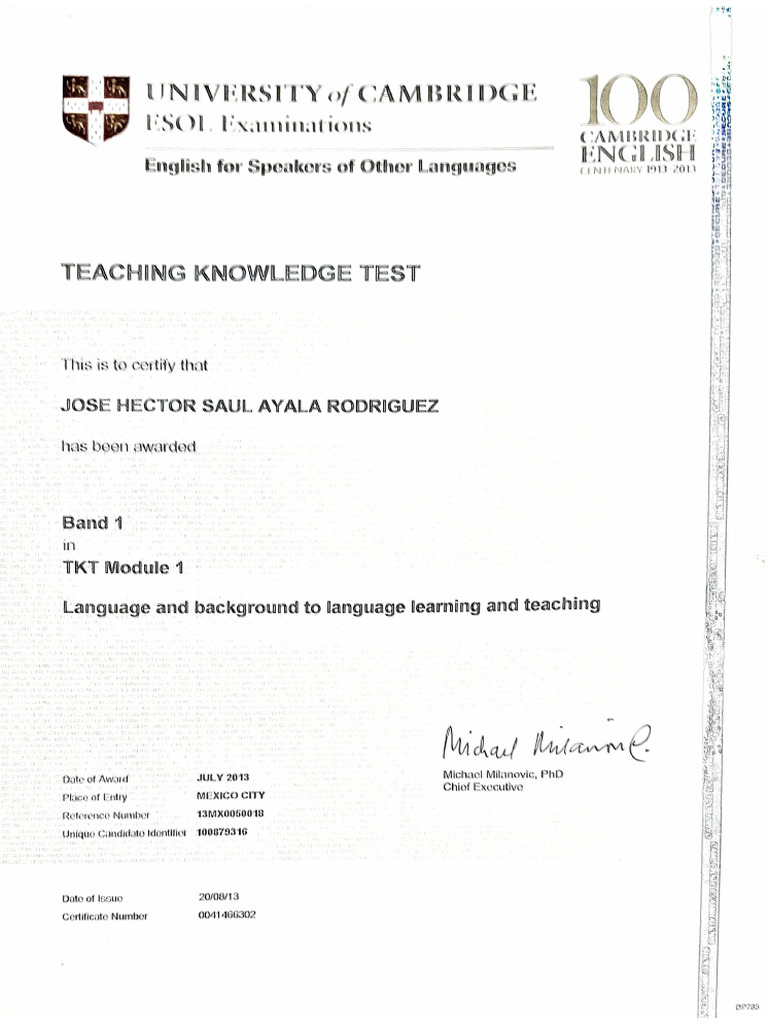 tkt module 1(1) | PDF