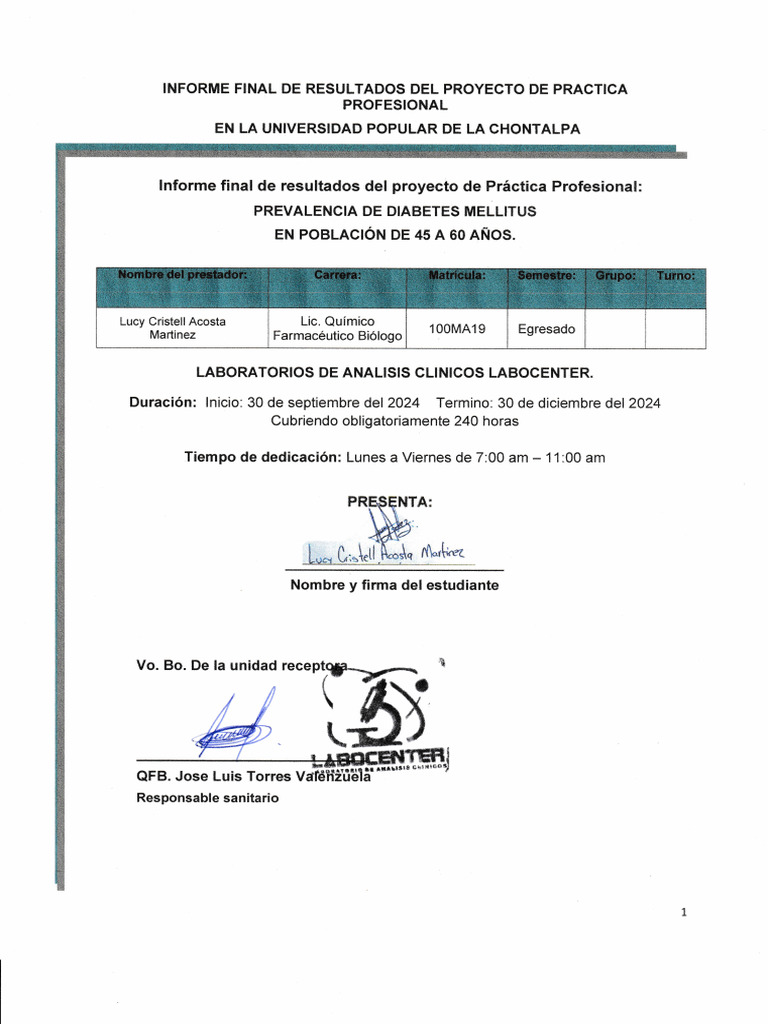 Informe Final de Proyecto | PDF