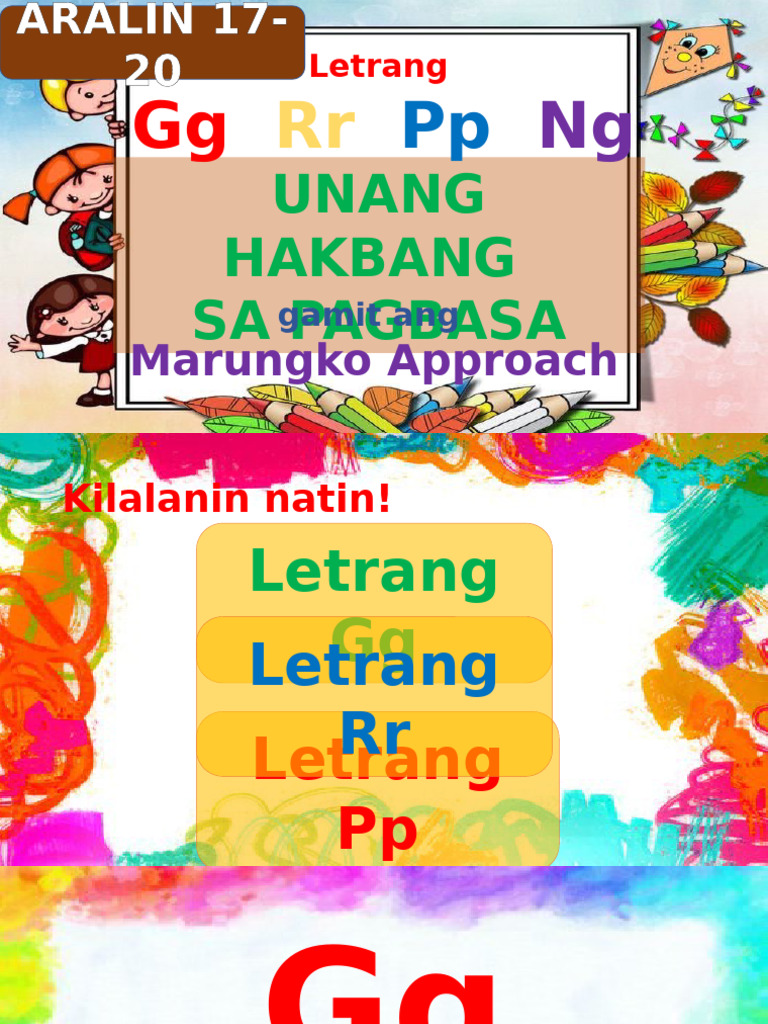 Marungko Aralin 17-20 | PDF