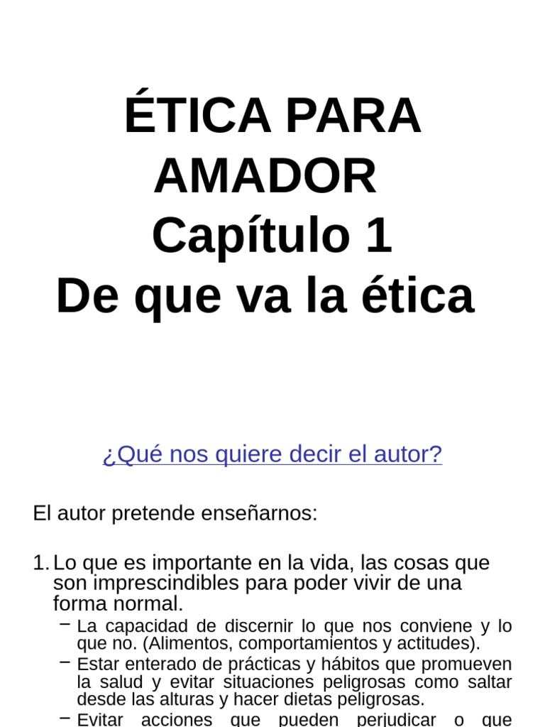 Etica para Amador | PDF