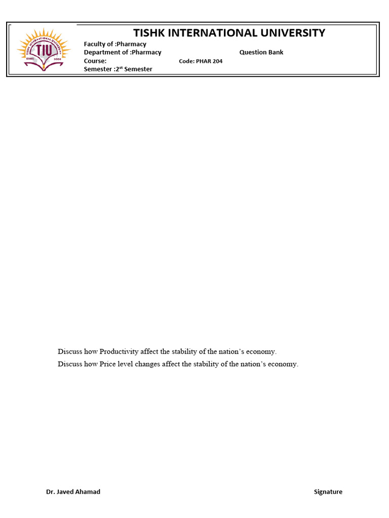 Pharmacoeconomics Question Bank Grade 2 | PDF | Pharmacy | Cost ...