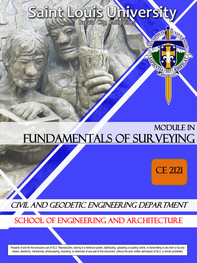 Ce 2121- Lecture (1) | PDF | Surveying