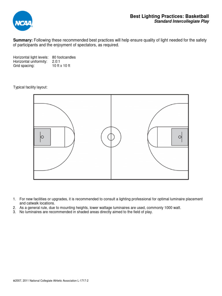 ba_best_lighting_practices_-_standard_intercollegiate_play | PDF