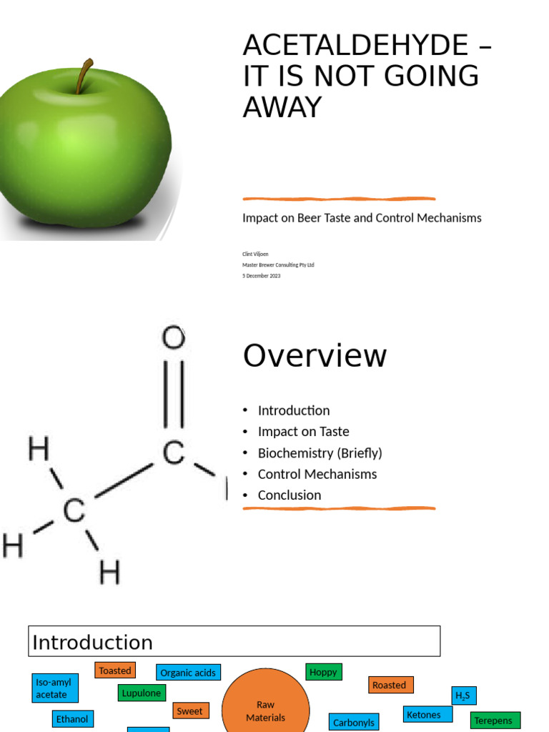 Acetaldehyde It Is Not Going Away | PDF | Brewing | Beer