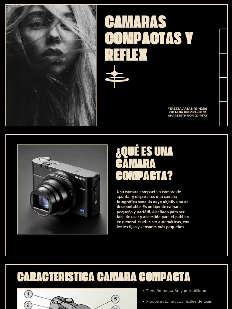Presentación Camara Compacta y Reflex | PDF | Cámara | Cámara digital ...