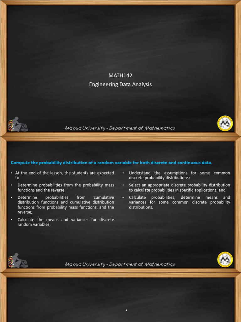 CO1.4 Discrete Random Variable | PDF | Probability Distribution | Expected Value