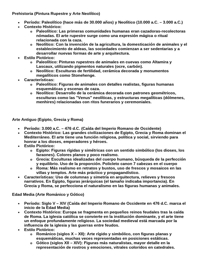 Distintas Etapas de La Historia Del Arte 34 | PDF | Vanguardia | Barroco