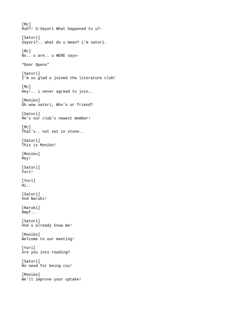 doki doki ddlc gg | PDF