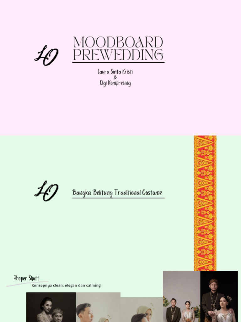 Prewedding Moodboard: Elegant Themes | PDF
