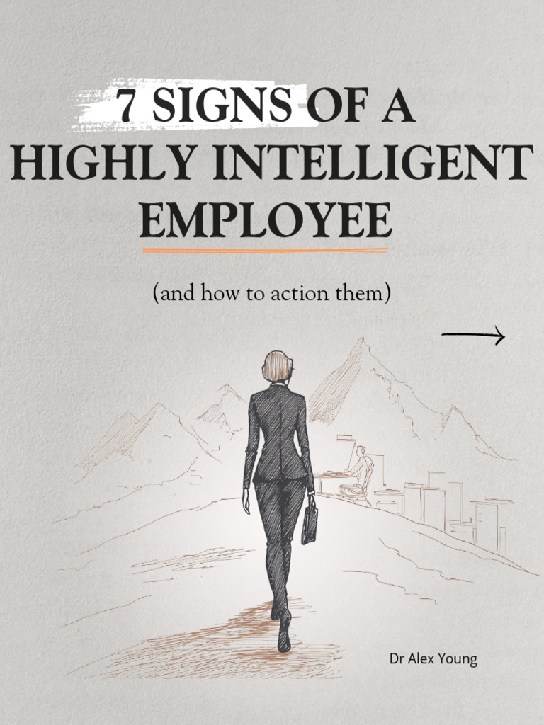 7 Signs of A Highly Intelligent Employee | PDF | Artificial ...