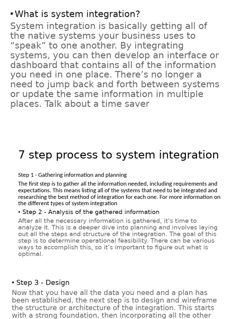 What is System Integration | PDF | Electronic Data Interchange | Software
