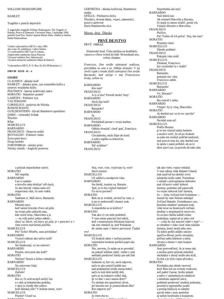 Shakespeare- Hamlet - Text | PDF