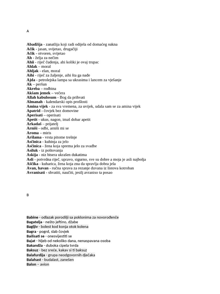 Rjecnik Uredjeno | PDF