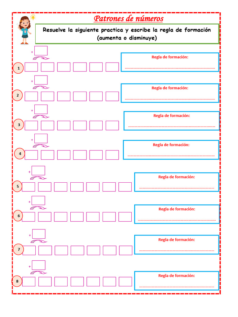 26 - 07 Practica de Patrones Numericos | PDF