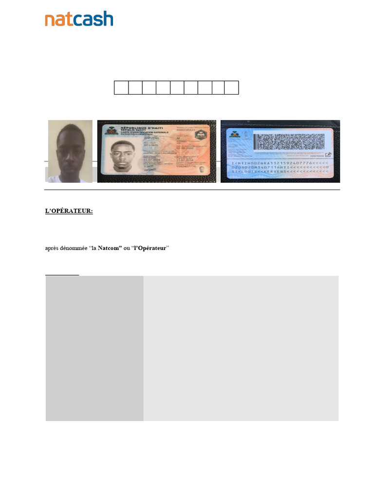 Contrat Natcash Natcom pour Kervens | PDF | Arbitrage | Informatique