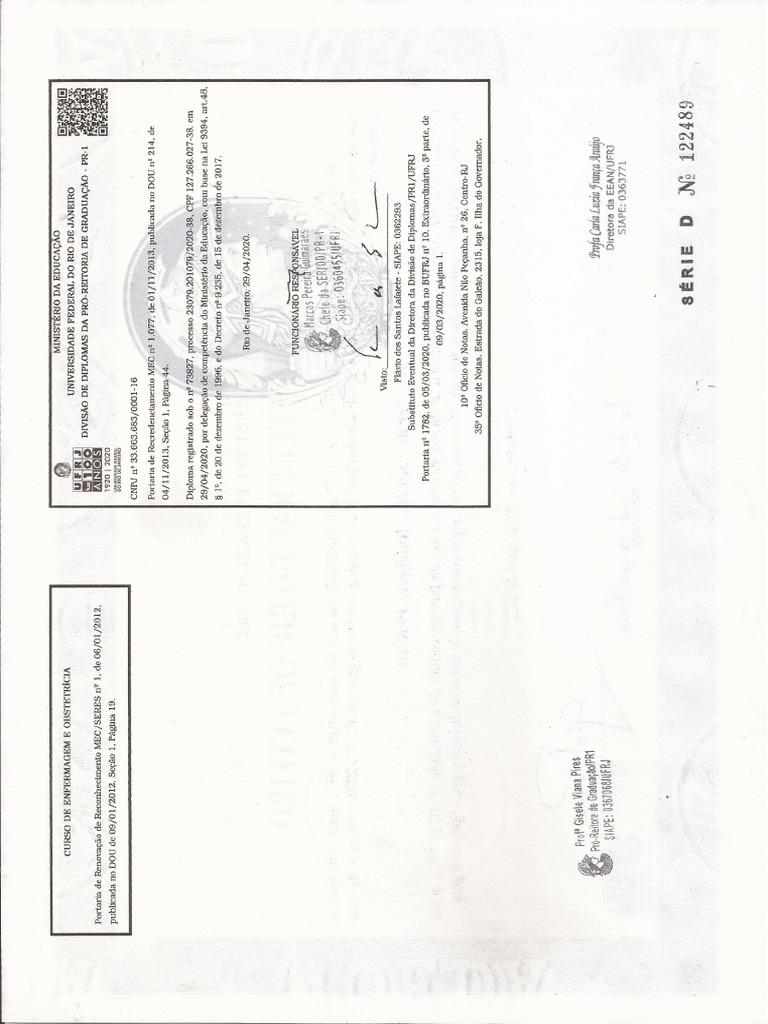 Diploma Verso (1) | PDF