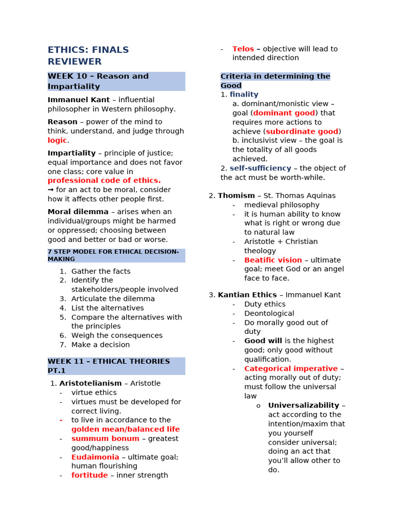 ETHICS-finals-reviewer | PDF | Justice | Crime & Violence
