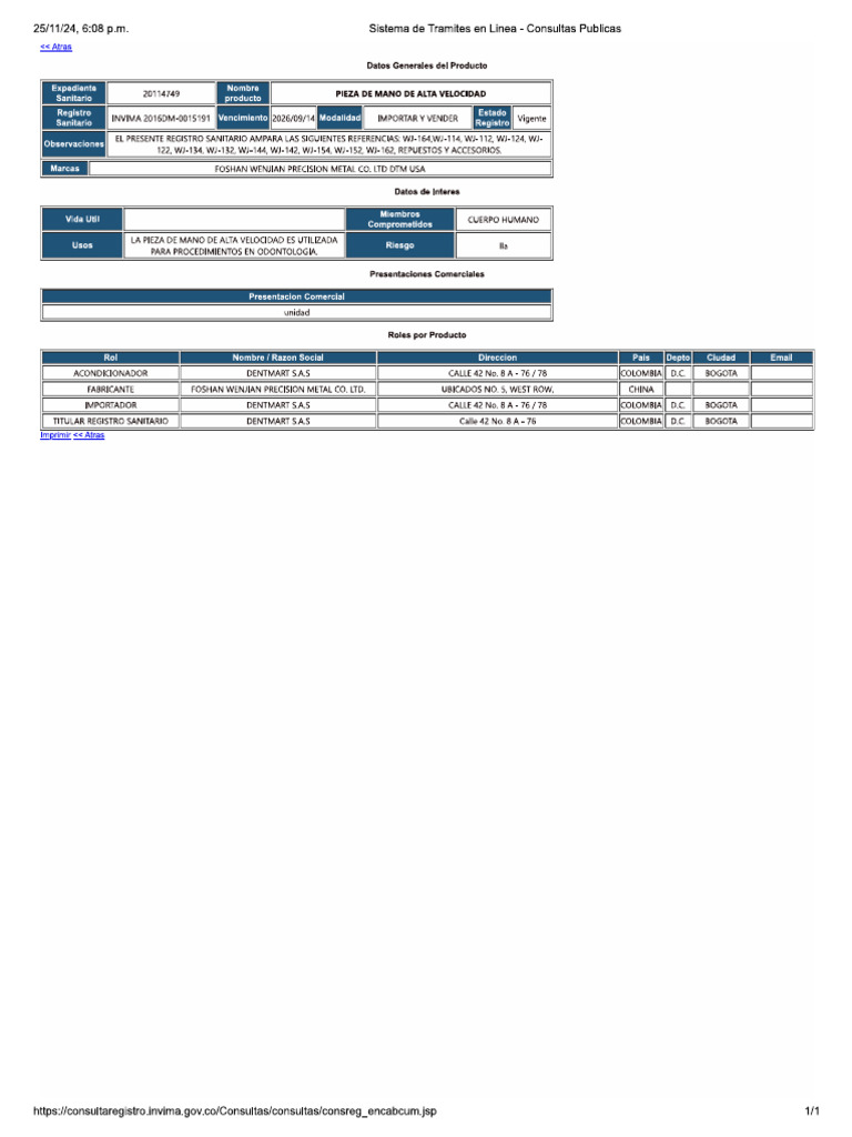 Pieza de Mano DTM | PDF