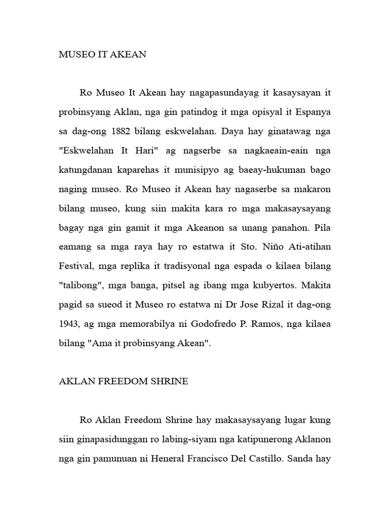 Museo It Ake 1 | PDF