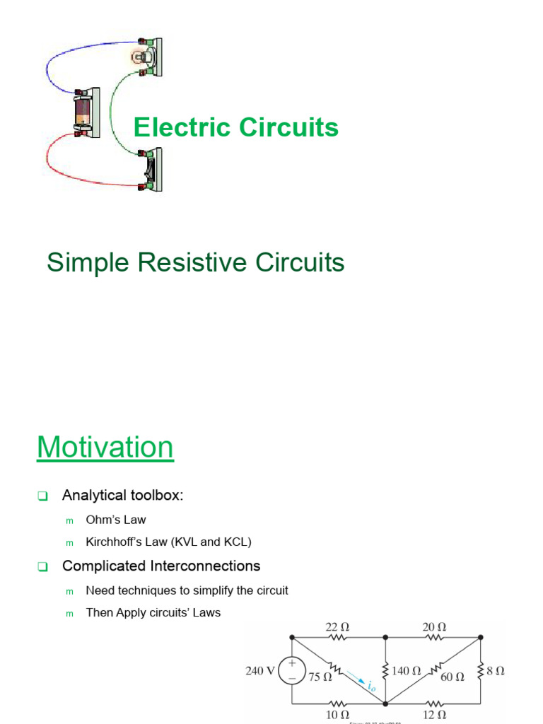 Chapter 3 - Simple Resistive Circuits | PDF | Electrical Resistance And Conductance | Series And ...