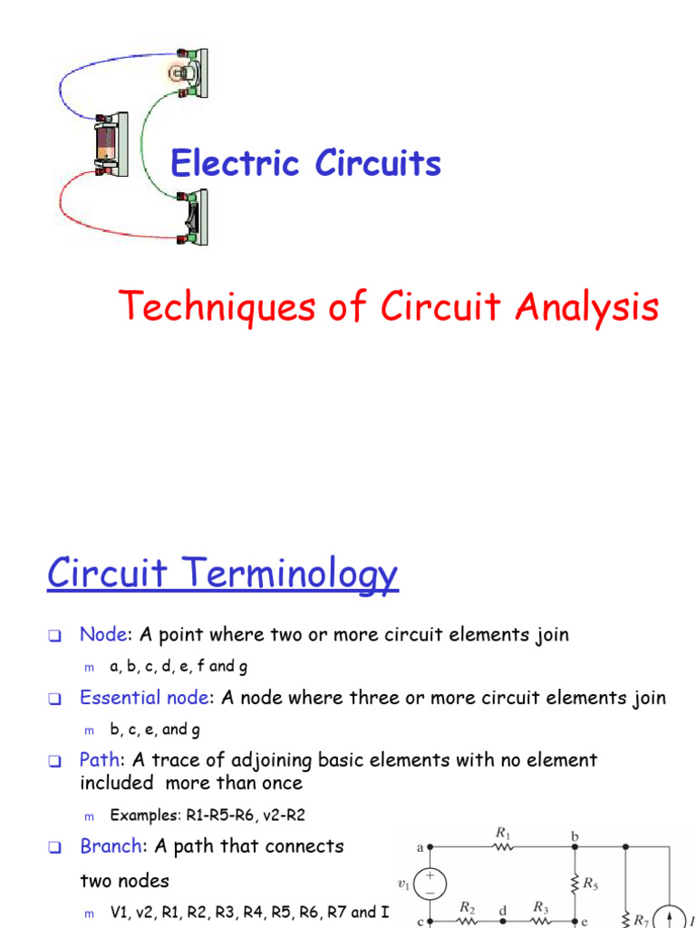 Chapter 4 - Techniques of Circuit Analysis | PDF | Electrical Network ...
