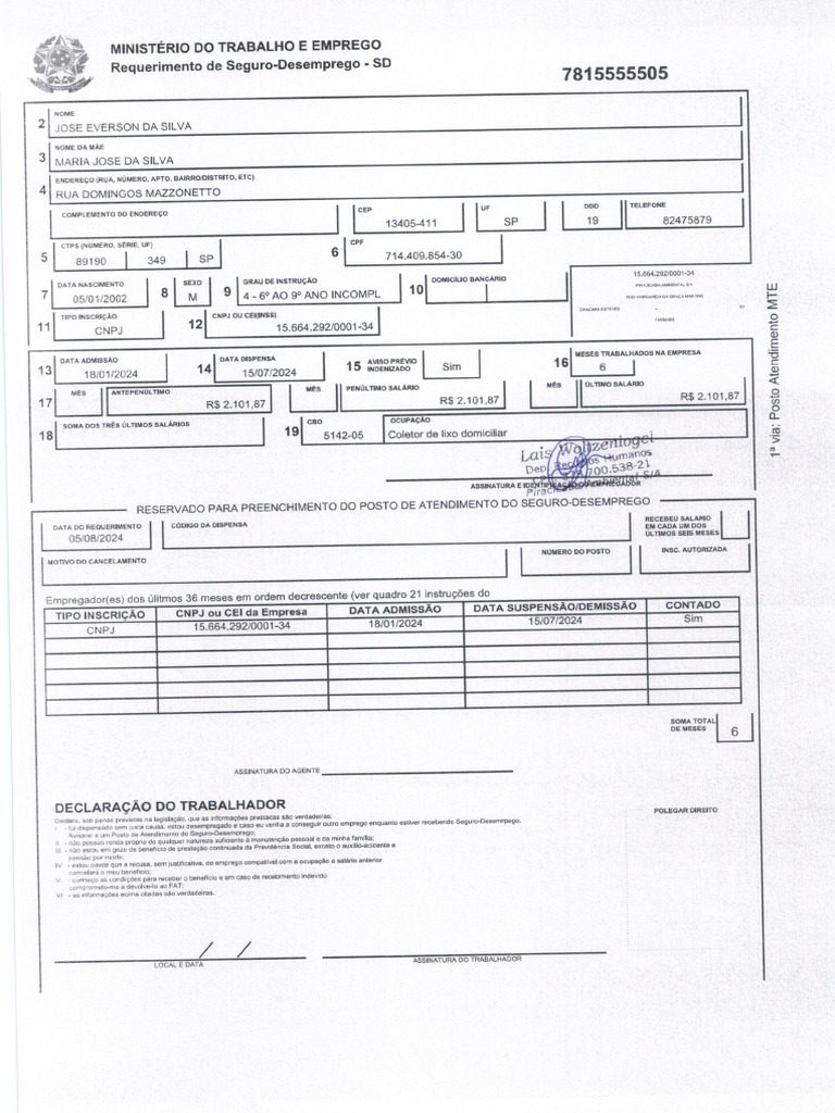 José Everson - Seguro - 250114 - 114016 | PDF