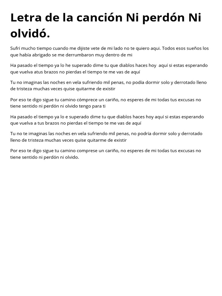 Letra de La Canción - 20241002 - 181701 - 0000 | PDF