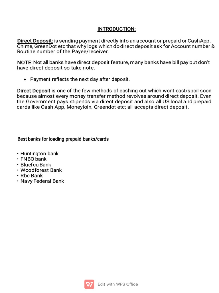 Direct Deposit Tutorial 3 | PDF | Payments | Banks