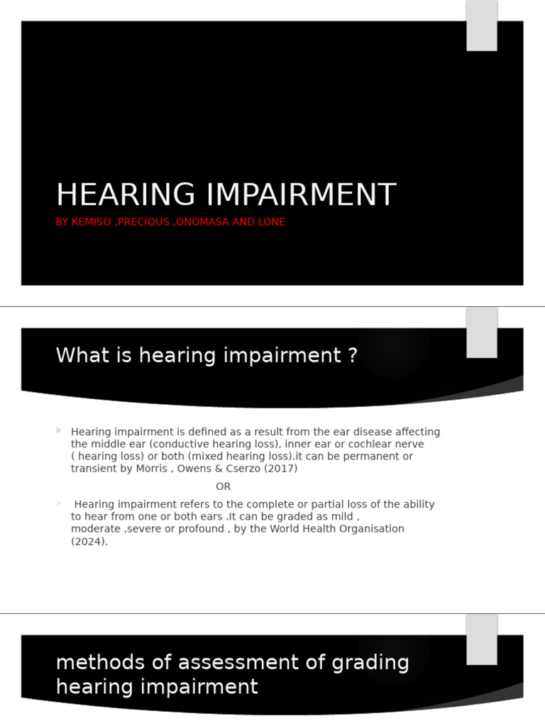 Understanding Hearing Impairment Pdf Hearing Loss Ear