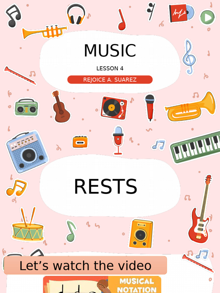 Music-Lesson 4-Rests | PDF