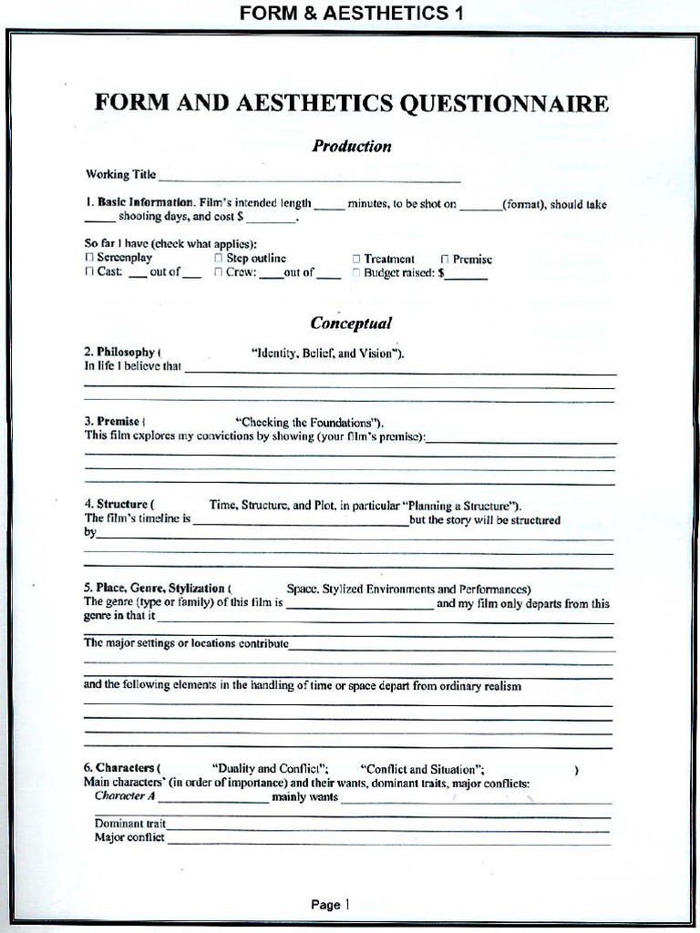 Form & Aesthetics | PDF