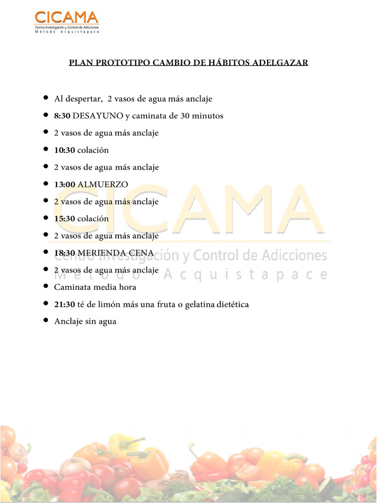 Plan Prototipo Recetas 2020 | PDF