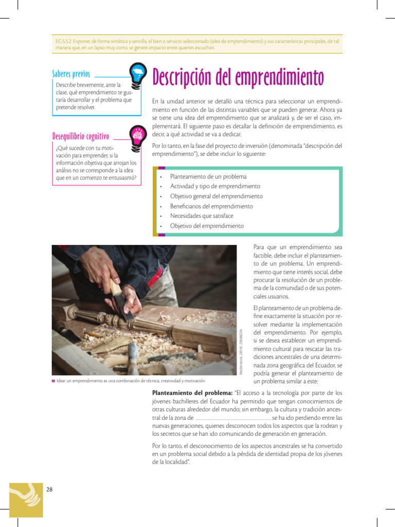 Libro de Emprendimiento y Gestión 3 Bachillerato | PDF | Iniciativa empresarial