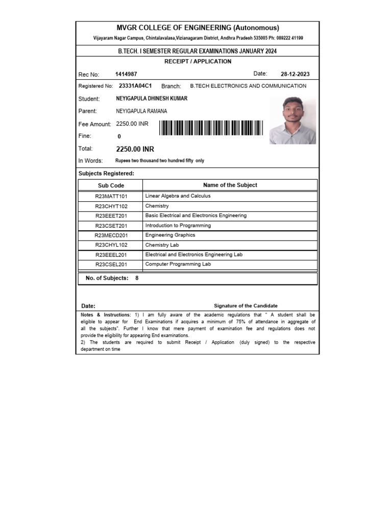Receipt Details | PDF