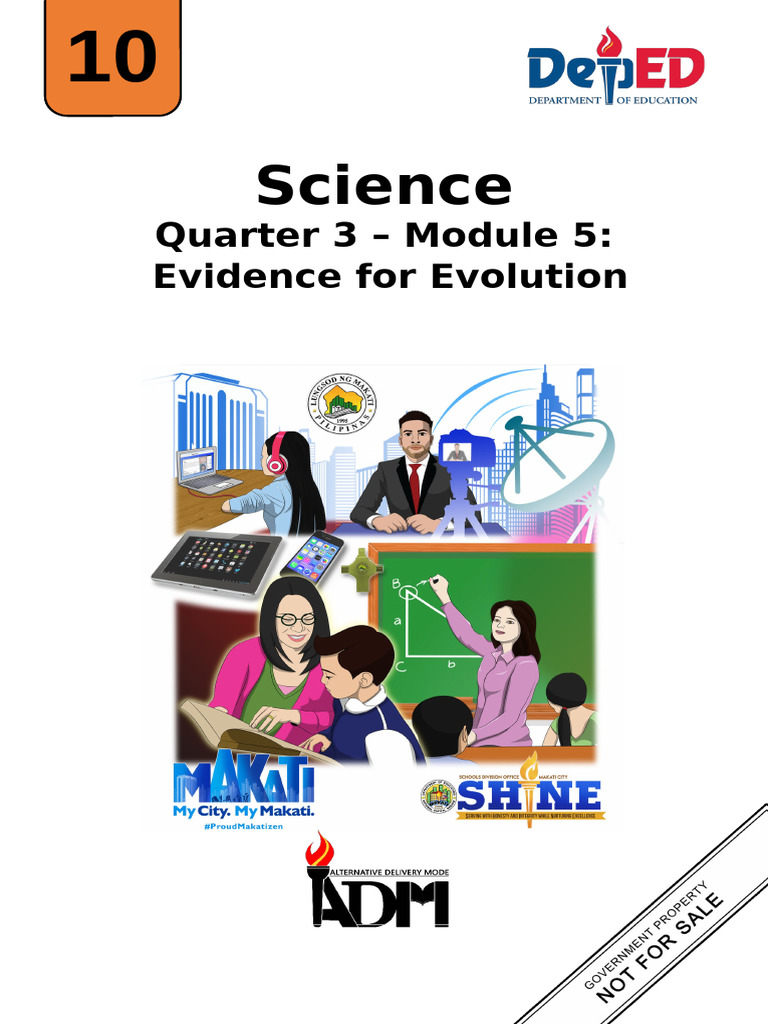 Science10 - Q3 - M5 - Evidence For Evolution - Revalidated and Checked | PDF | Evolution | Fossil