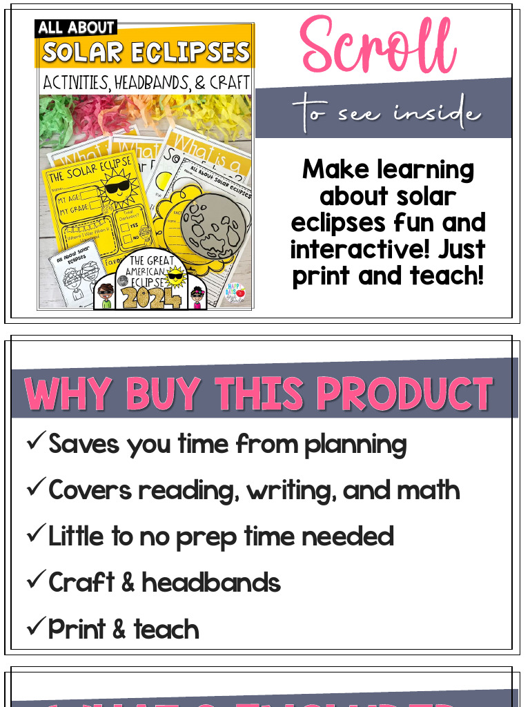 Interactive Solar Eclipse Learning Activities | PDF