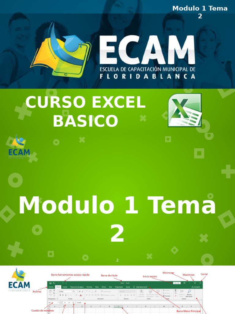 MODULO 1 TEMA 2 | PDF | Hoja de cálculo | Microsoft Excel