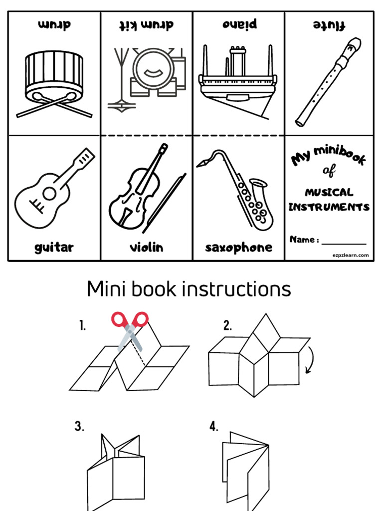 Mini Book on Musical Instruments | PDF