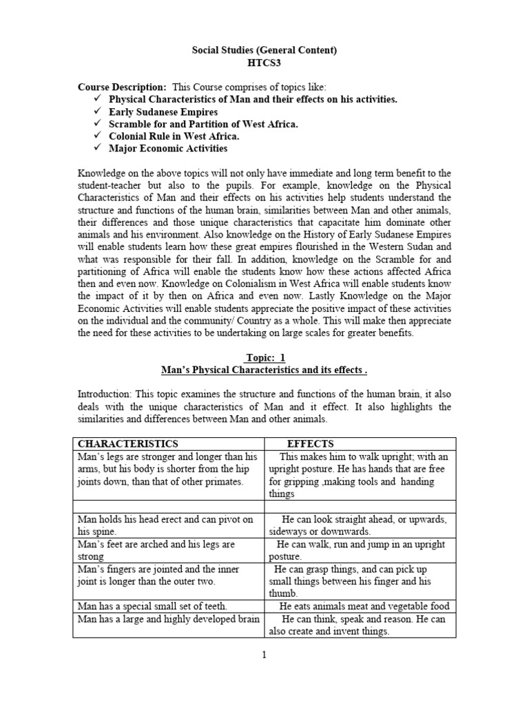 Human Characteristics and Early Empires | PDF | Africa