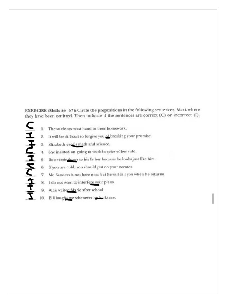 EXERCISE 56-57 Skills | PDF