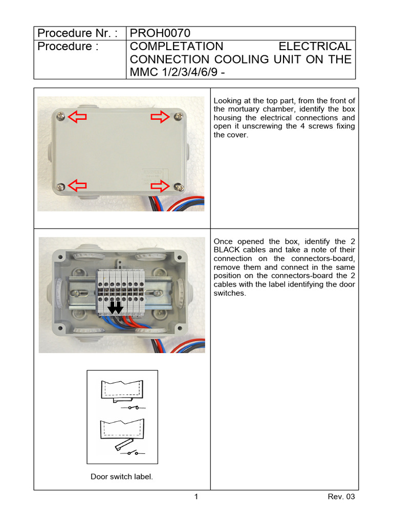 PROH0070 - Electrical Connections MMC1-2-3-4-6-9 | PDF