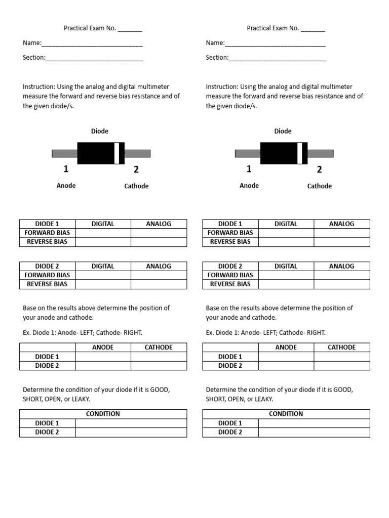 Practical diode | PDF